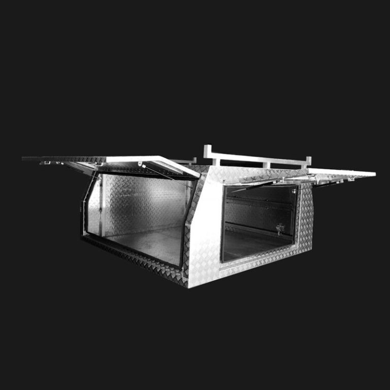 Dual Cab Ute Canopy 5052 grade checker plate aluminium with ladder ...